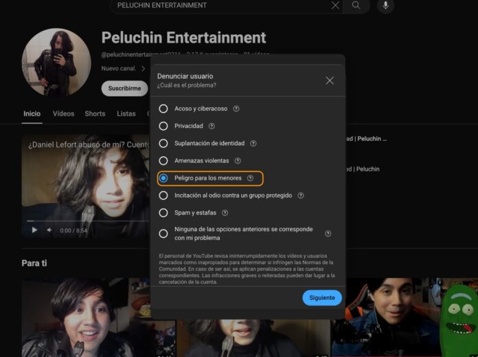 PELUCHIN, Matías Ignacio, un YouTuber con problemas mentales